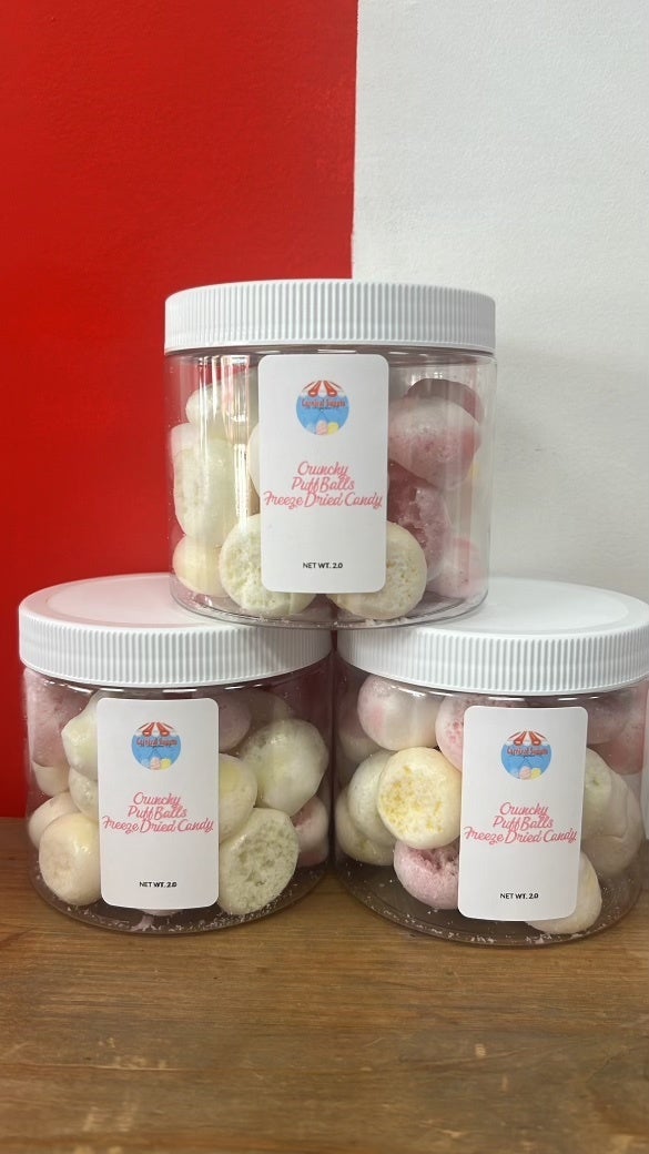 Freeze Dried Crunchy Puff Balls | Carnival Sweets LLC
